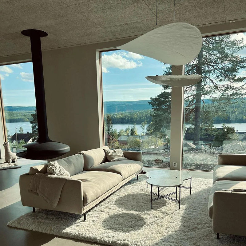 Elys Deco Gallery Art Silk Metal Pendant Light Modern ｜Somague