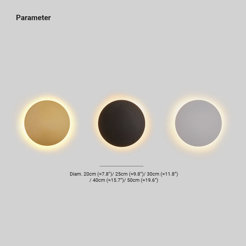 Elys Modern Round Wall Lamp Modern Metal Bedside Living Room｜Somague